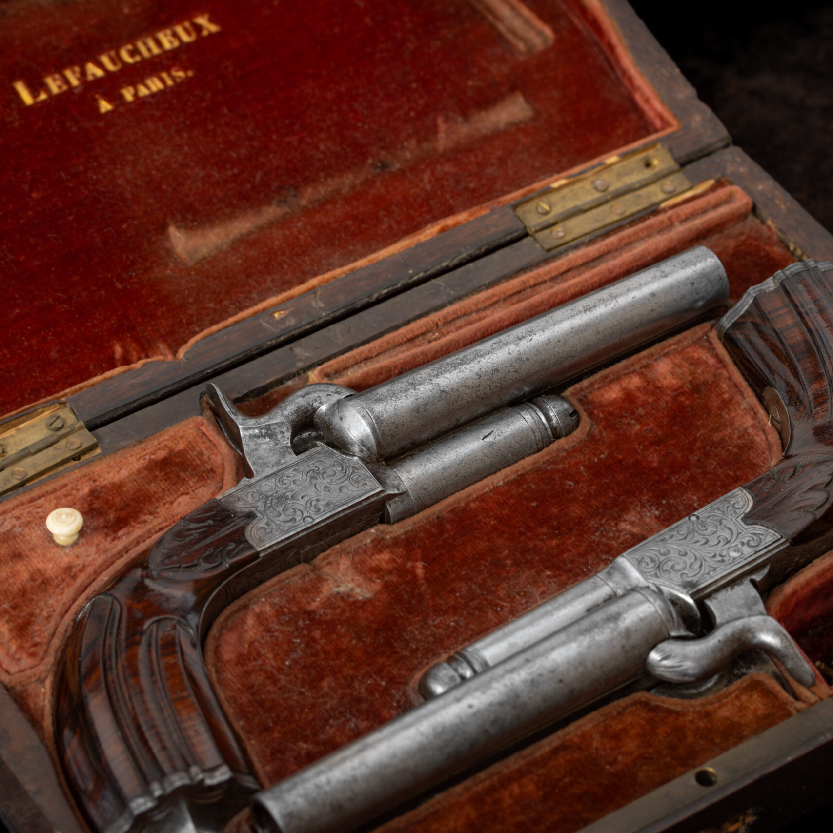 Elegance and Engineering: The 1845 Lefaucheux Swivel Breech Pinfires ...